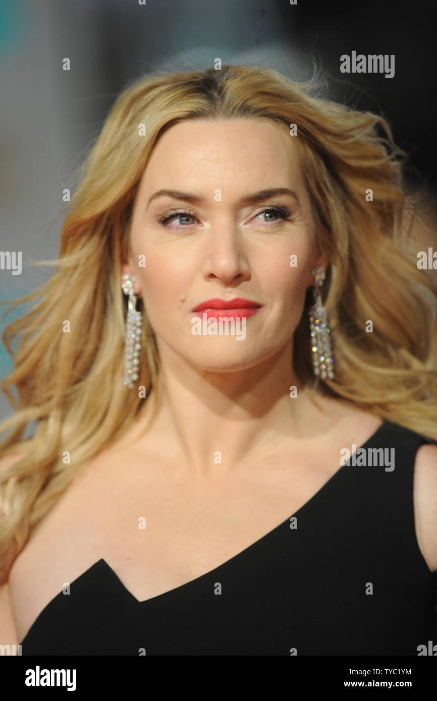 English actress Kate Winslet attends the EE British Academy Film Awards ...