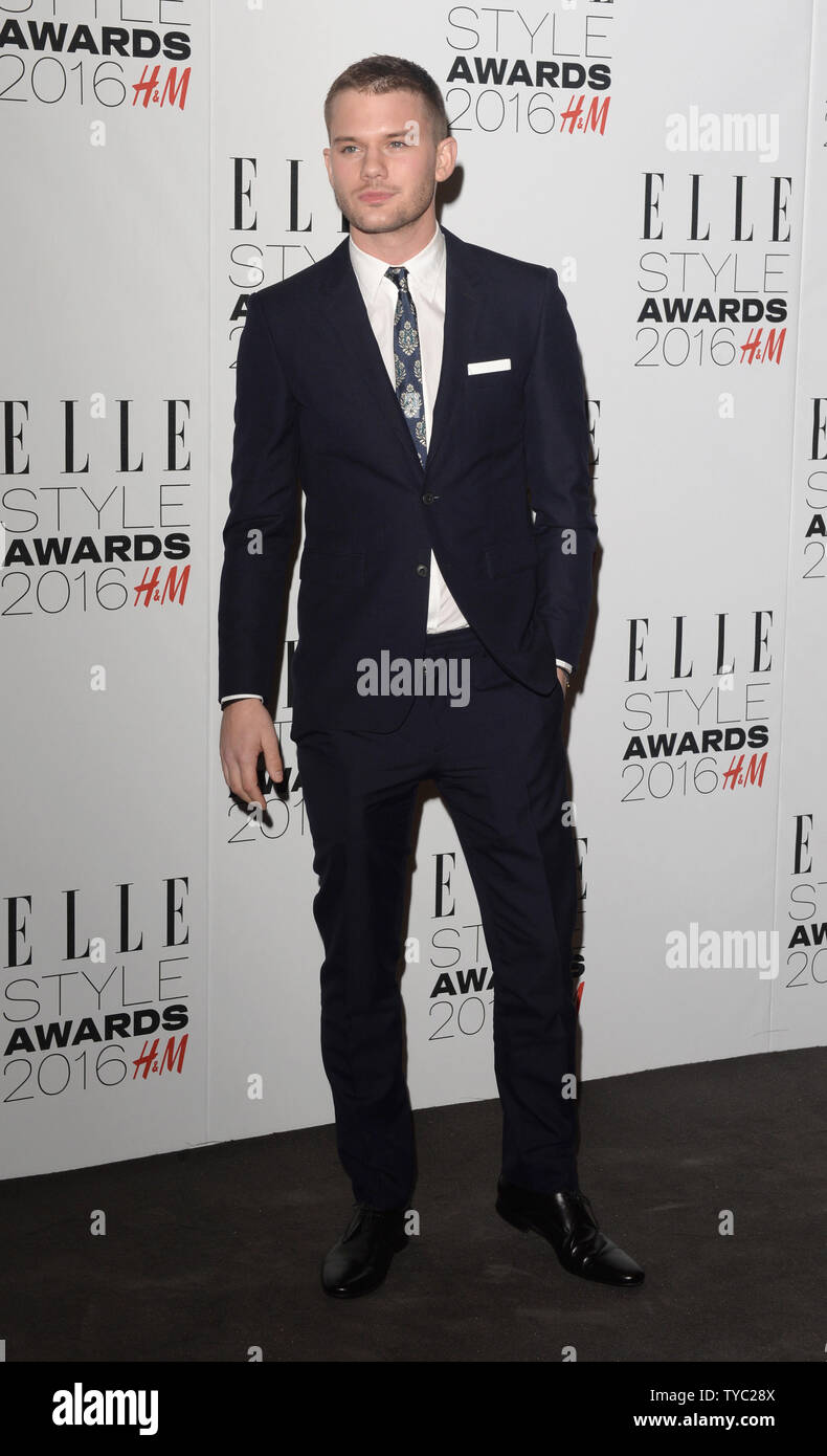 English actor Jeremy Irvine attends the "Elle Style Awards 2016" at ...