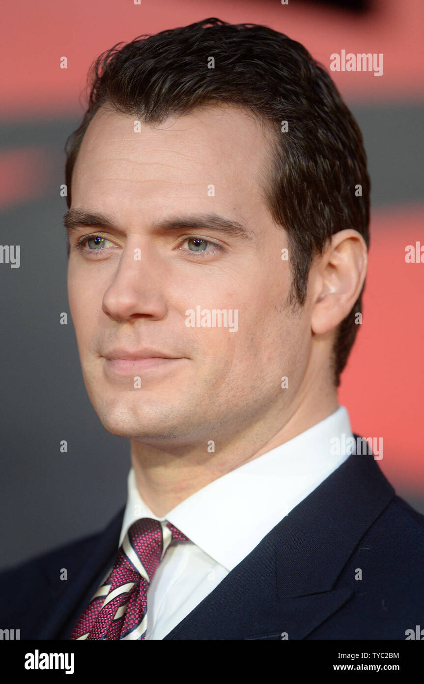 British actor Henry Cavill attends the premiere of "Batman v Superman ...