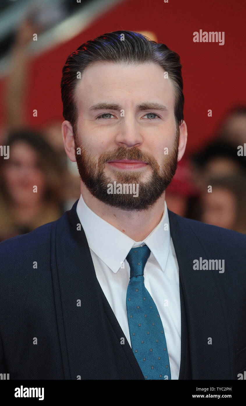 American actor Chris Evans attends the UK Premiere of Captain America ...