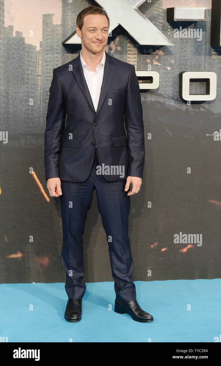 British actor James McAvoy attends the premiere of "X- Men : Apocalypse ...