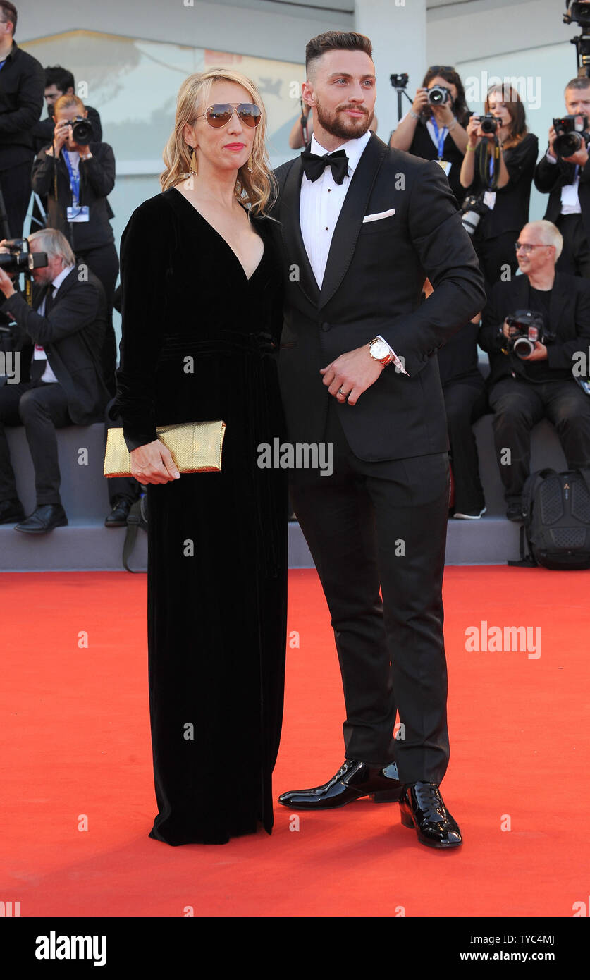 English film maker Sam Taylor-Wood and English actor Aaaron Taylor ...
