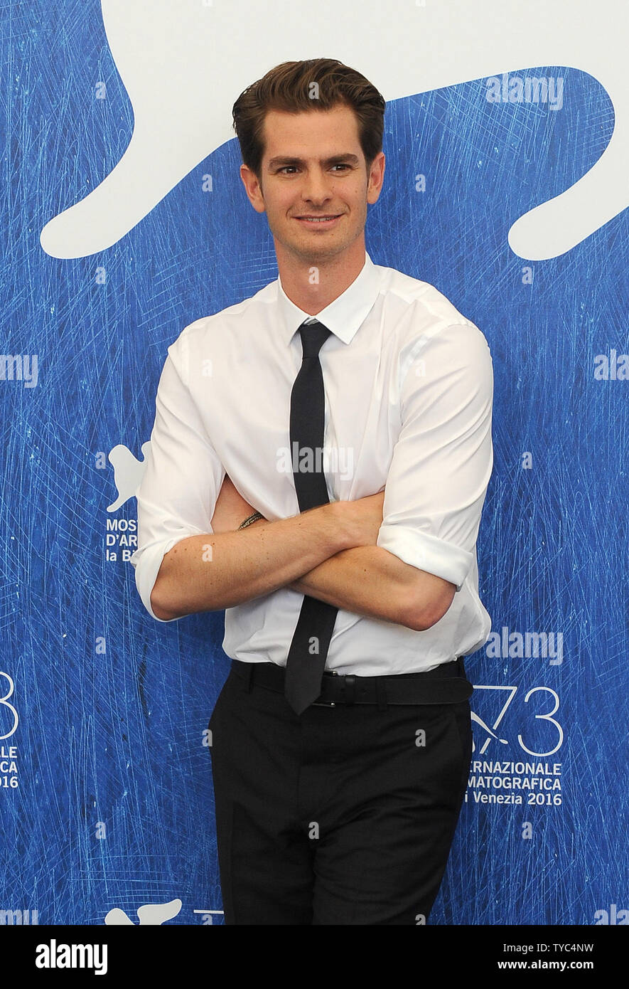 English actor Andrew Garfield attends the photocall for Hacksaw Ridge ...