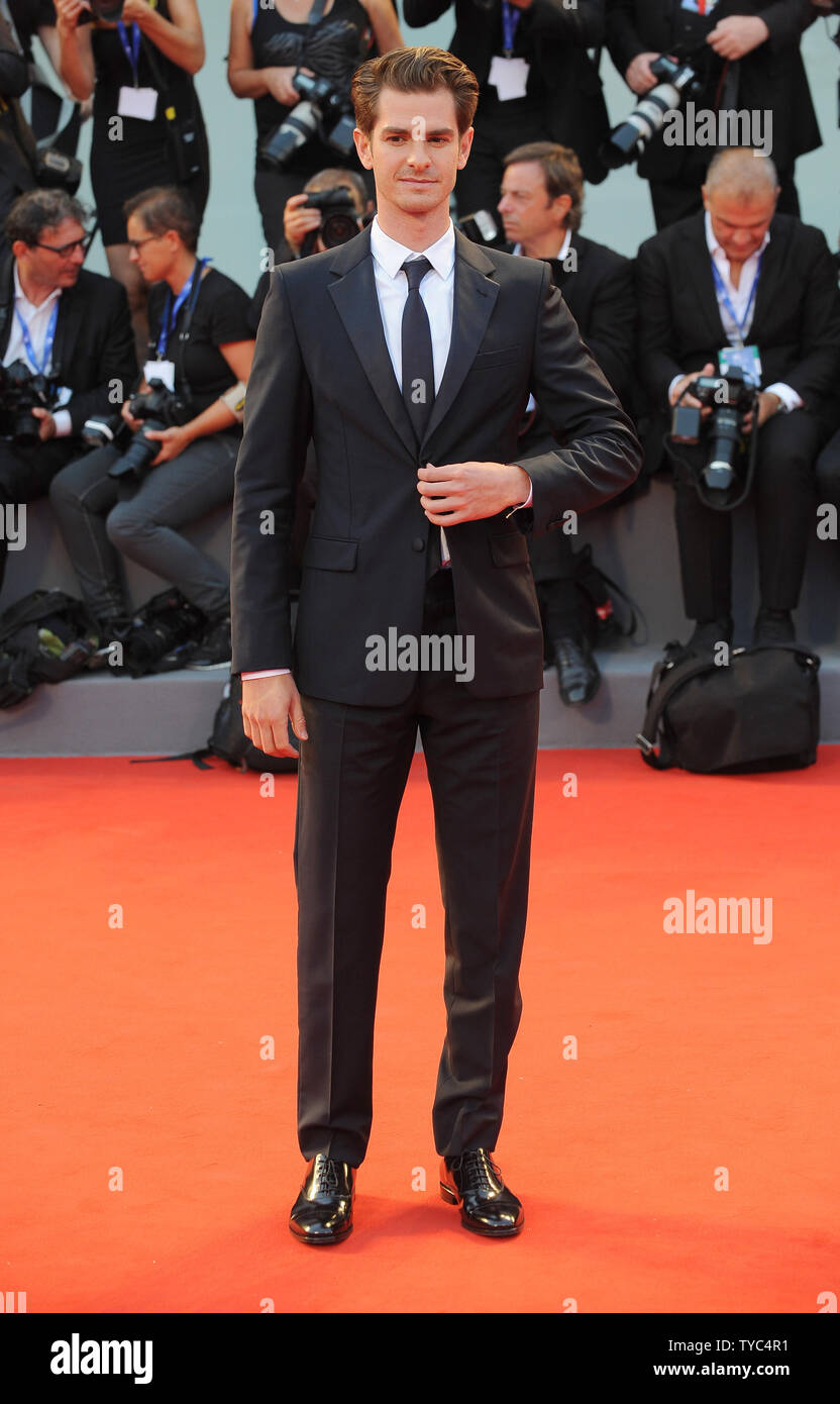 English actor Andrew Garfield attends the premiere for Hacksaw Ridge ...