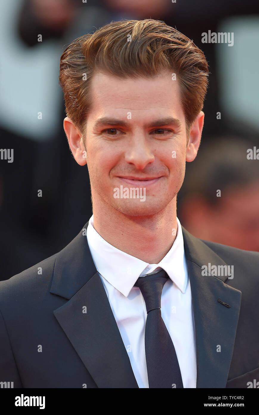 English actor Andrew Garfield attends the premiere for Hacksaw Ridge ...