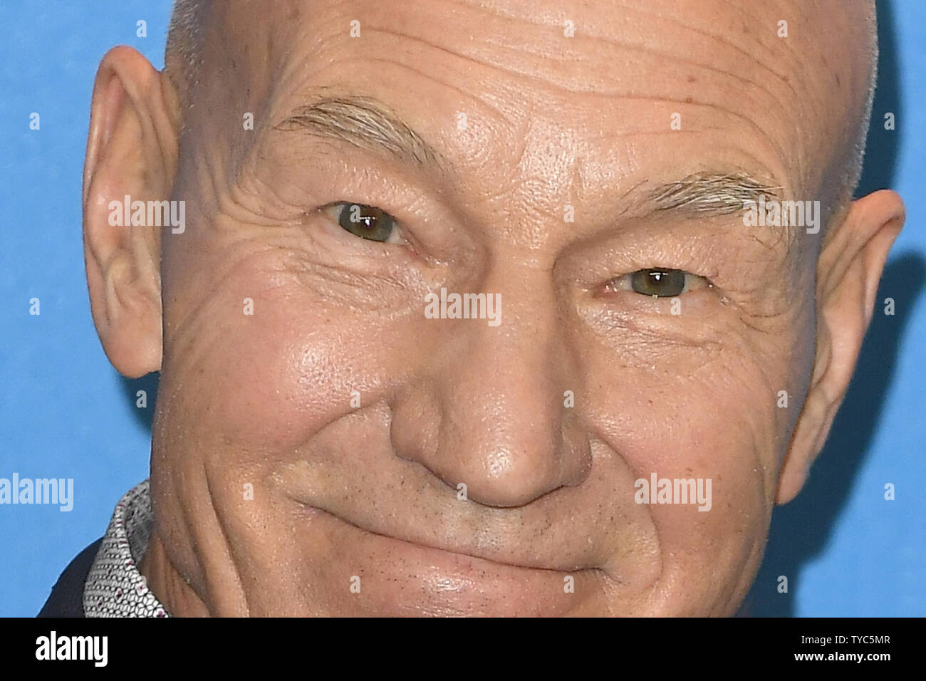 British actor Patrick Stewart attends the photocall for Logan at the ...