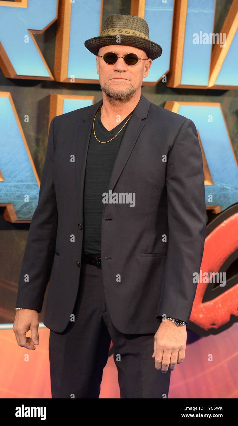 American actor Michael Rooker attends the premiere of Guardians Of The ...