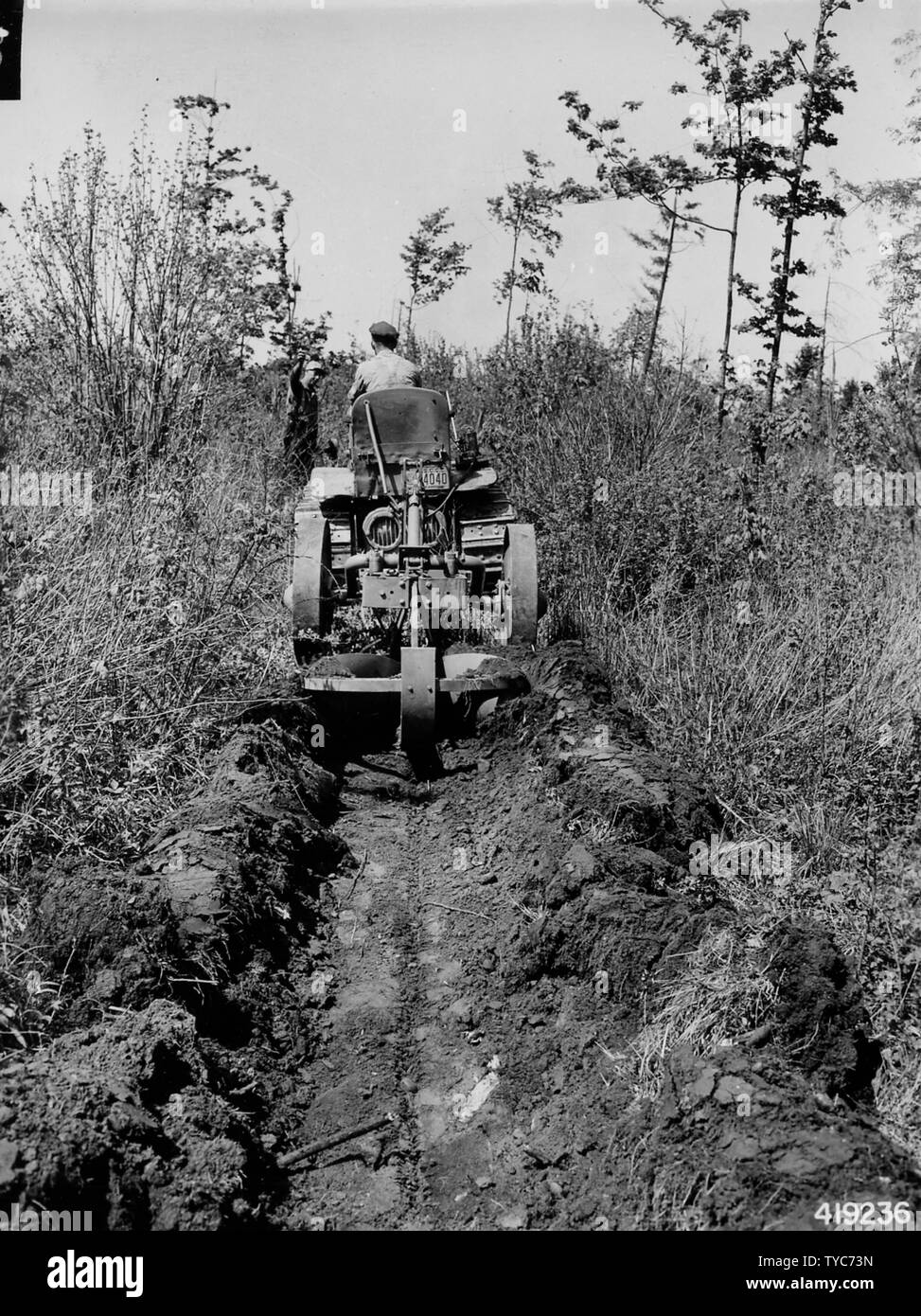 Photograph of Fire-Line Guide Showing the Way for a Fire Plow; Scope ...