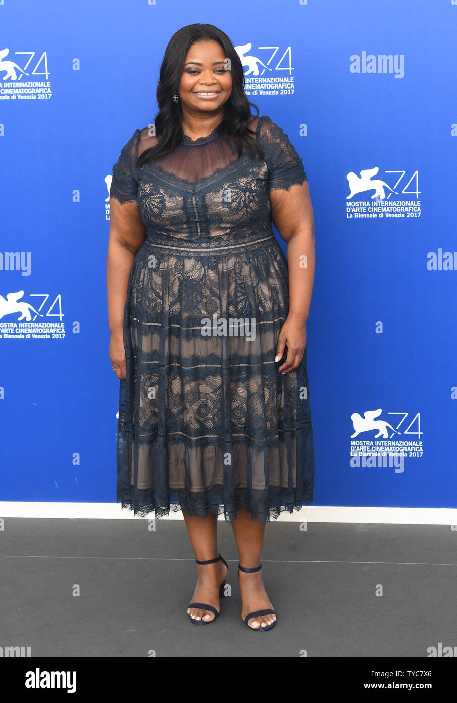 American actress Octavia Spencer attends a photo call for The Shape Of ...