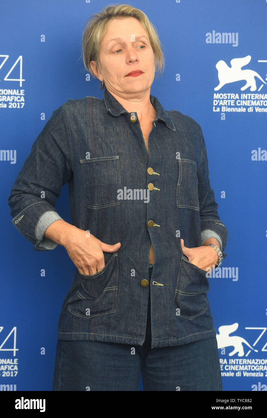 American actress Frances McDormand attends a photo call for Three ...