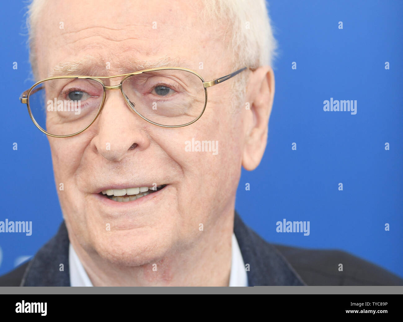 British actor Michael Caine attends a photo call for My Generation at ...