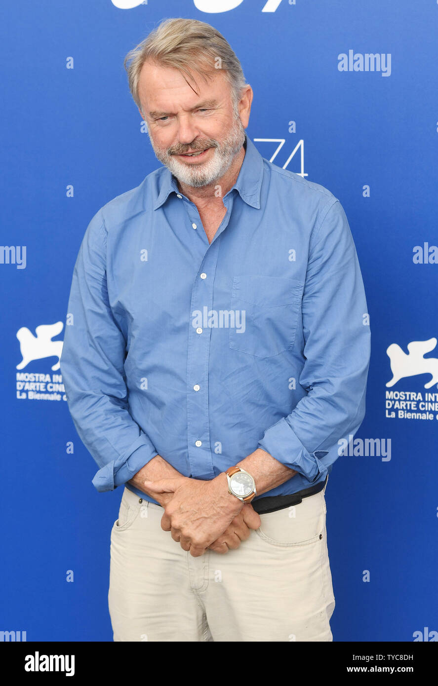 Australian actor Sam Neill attends a photo call for Sweet Country at ...