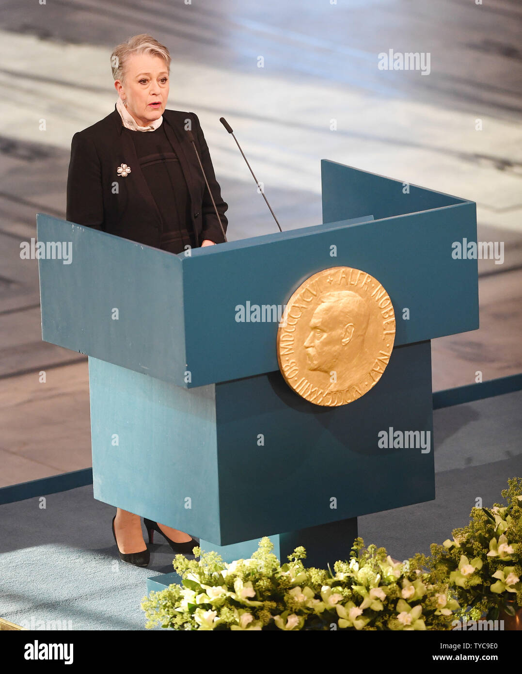 Chair of the Nobel Peace Prize committee, norwegian Berit Reiss ...