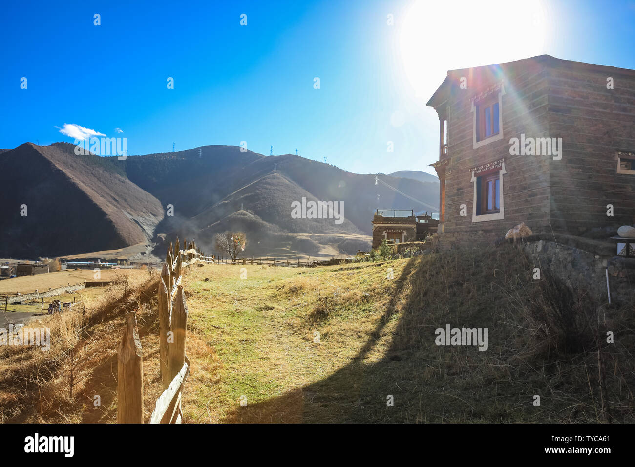 Fold mountainous plateau viewing platform Stock Photo - Alamy