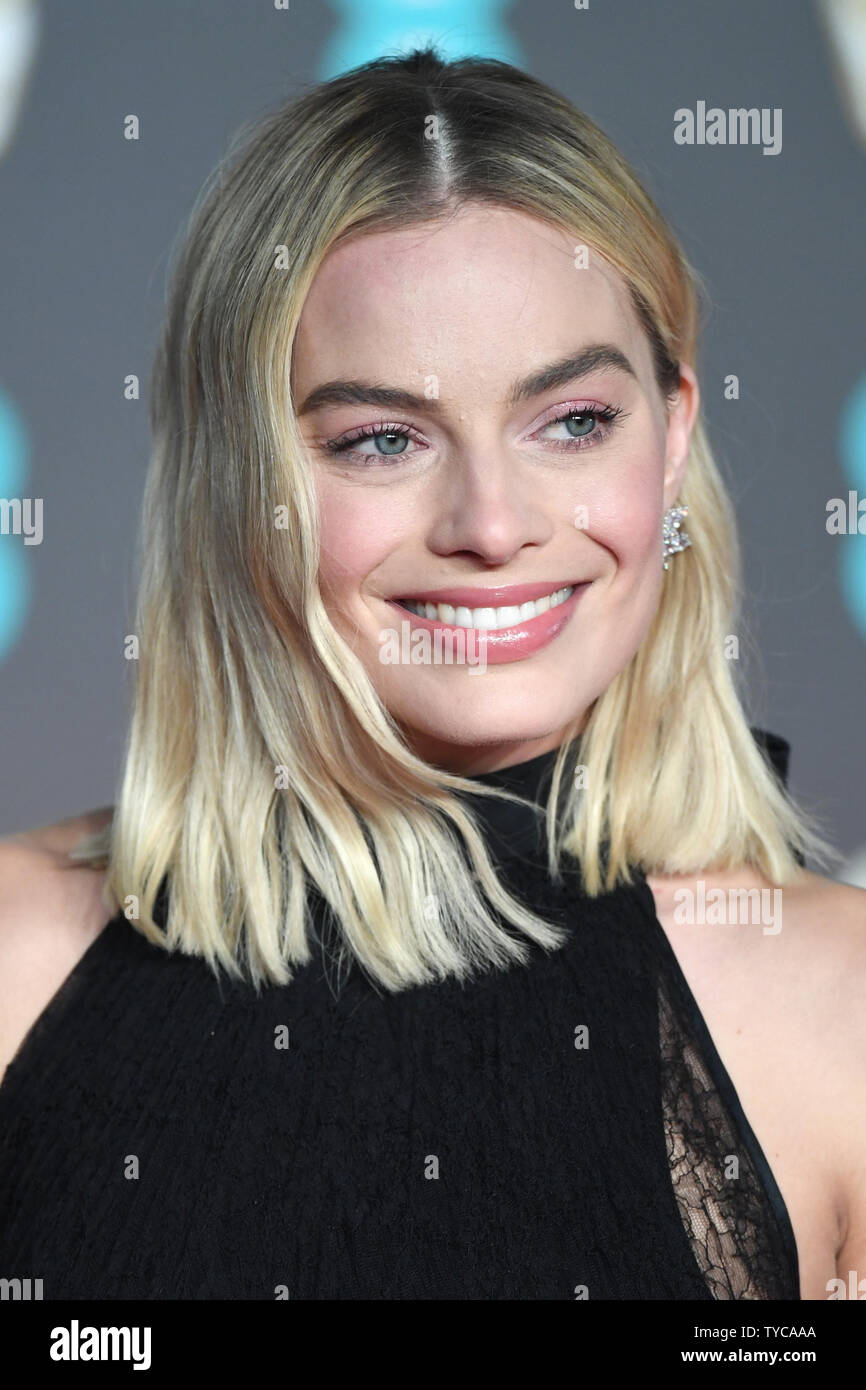 Australian actress Margot Robbie attends The British Academy Film ...