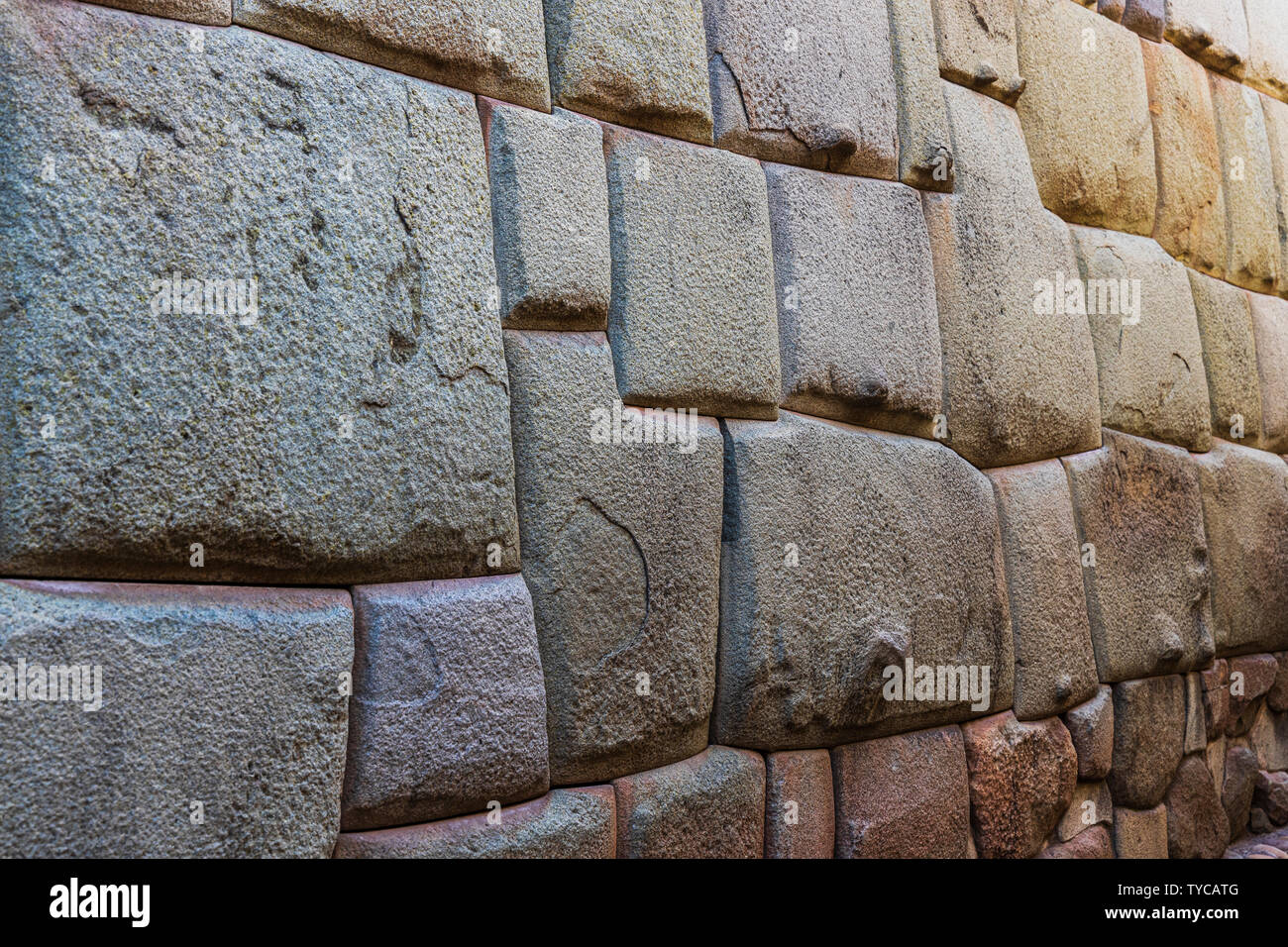 Inca stone walls in Cusco, Peru, South America Stock Photo - Alamy