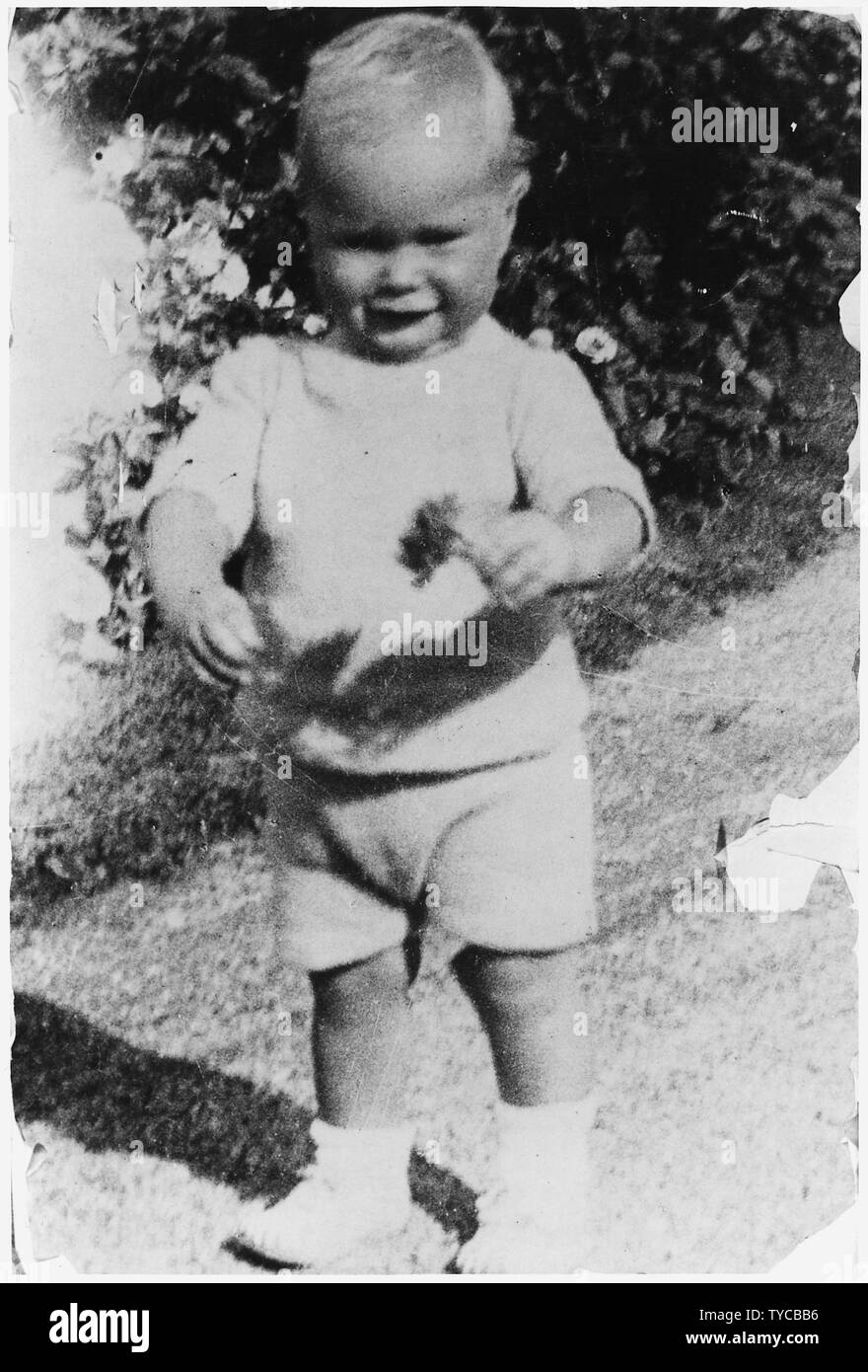 Photograph of George H. W. Bush at Age One and One-Half; Scope and ...