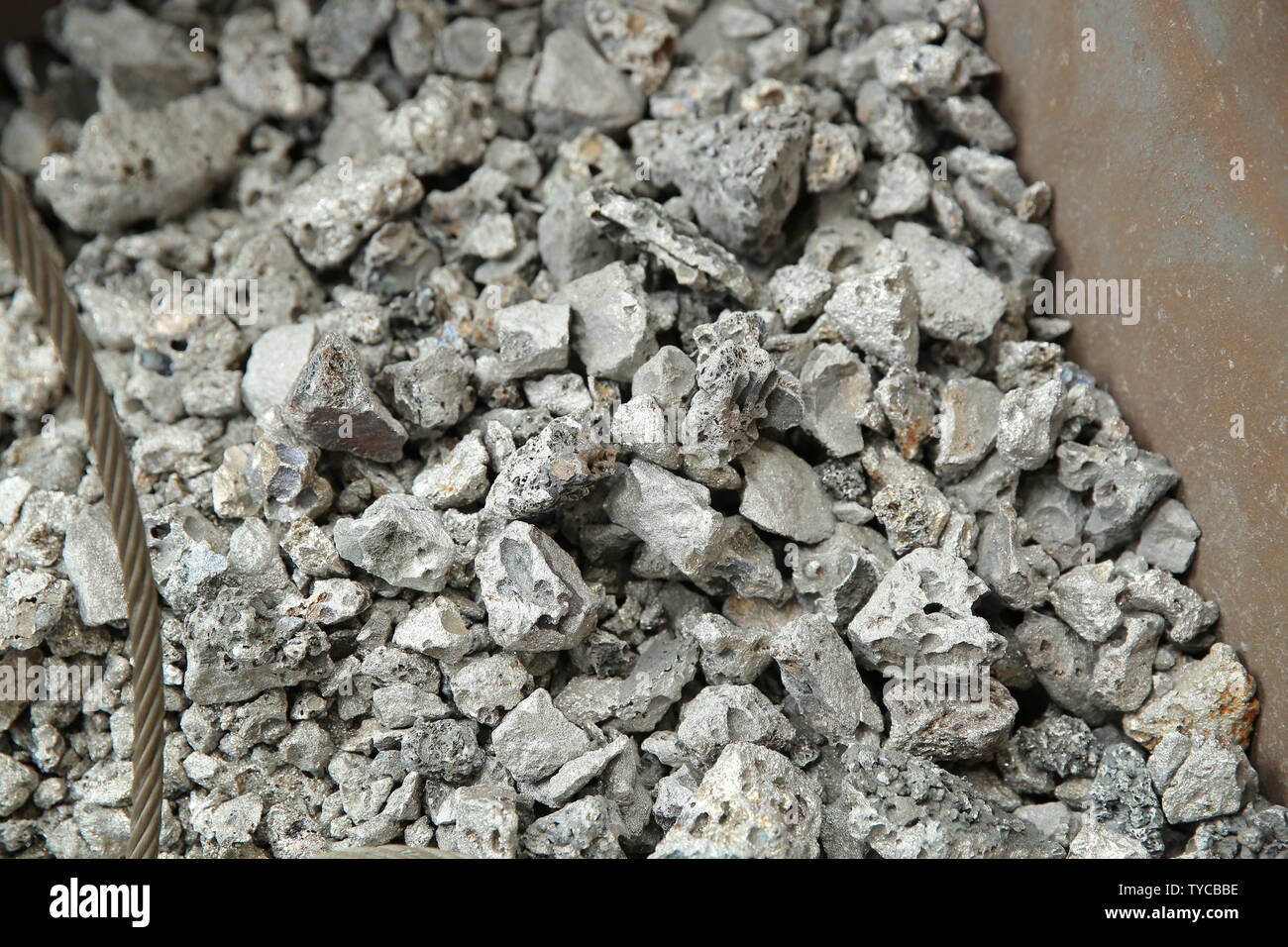 Iron ore ingots Stock Photo - Alamy