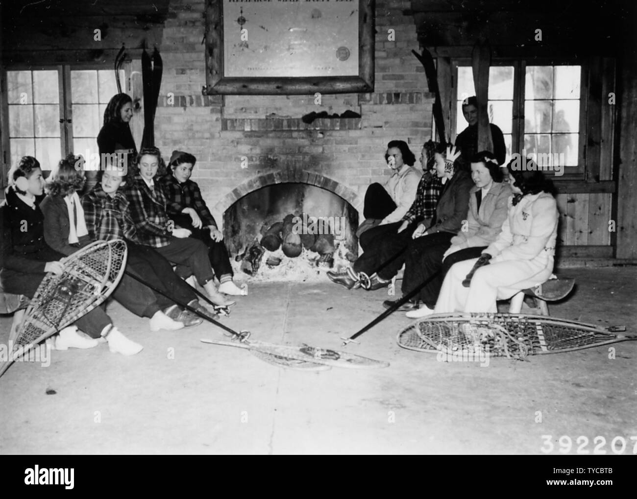 Photograph of Girl Winter Sports Fans; Scope and content: Original ...