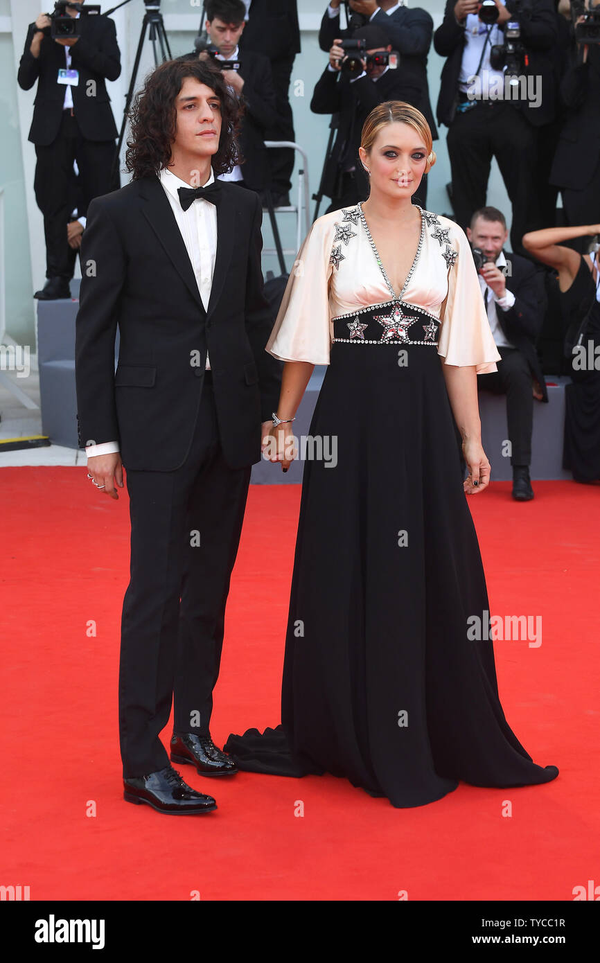 Italian singer Francesco Motta and Italian actress Carolina Crescentini ...