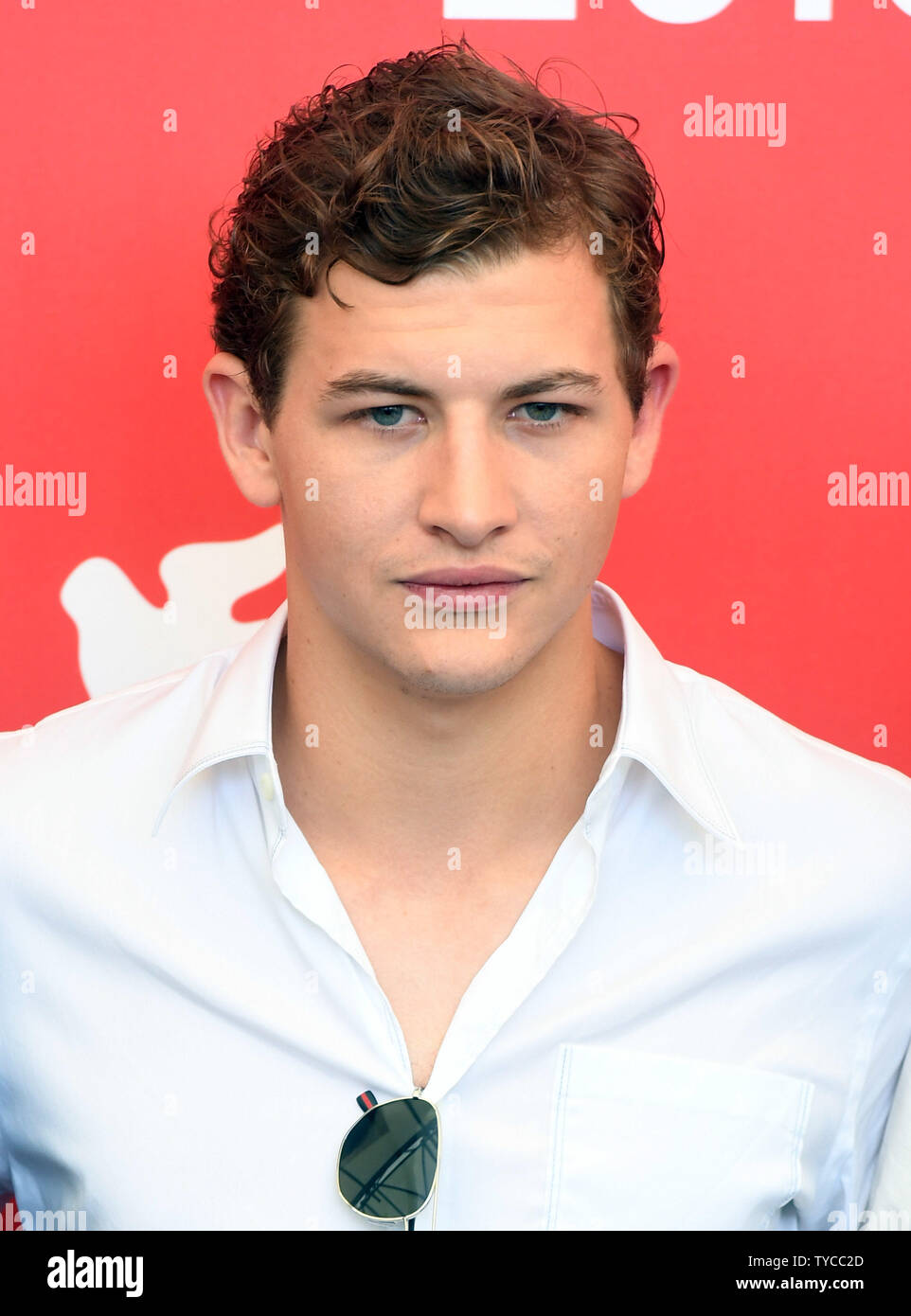 American actor Tye Sheridan attends a photo call for The Mountain at ...