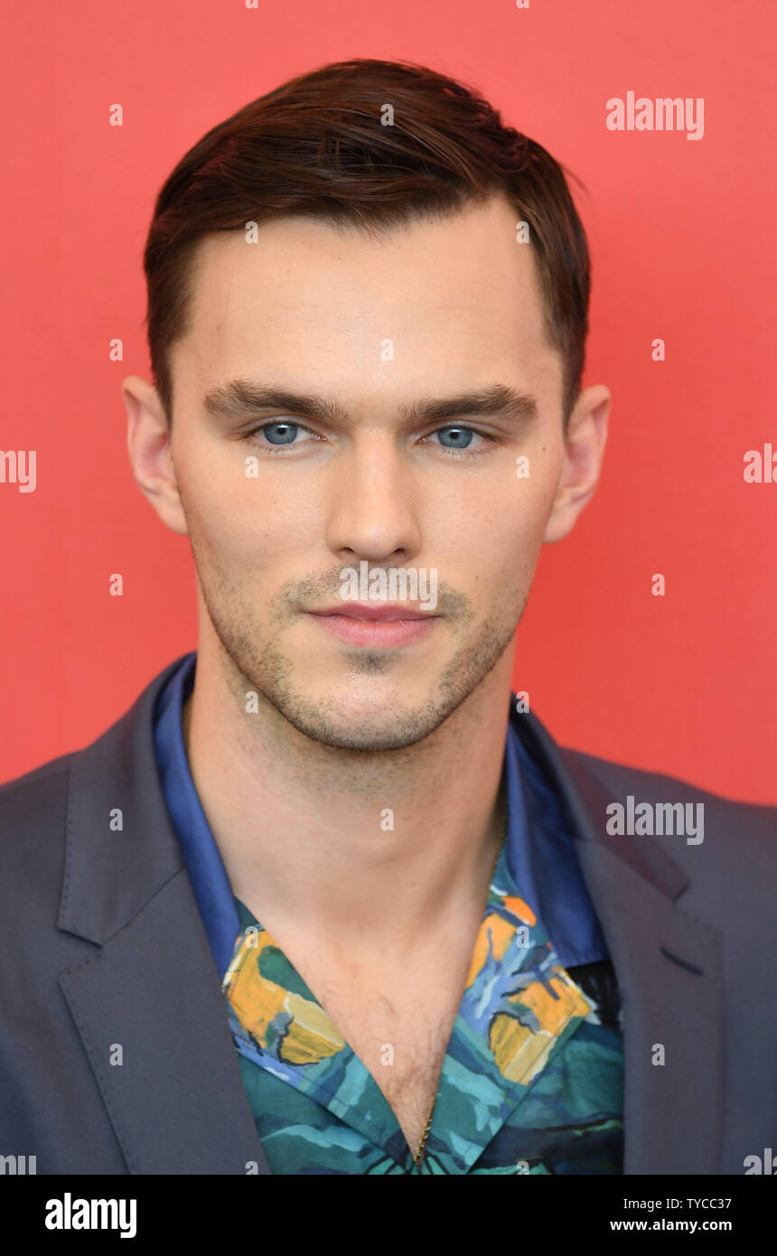 British actor Nicholas Hoult attends a photo call for The Favourite at ...