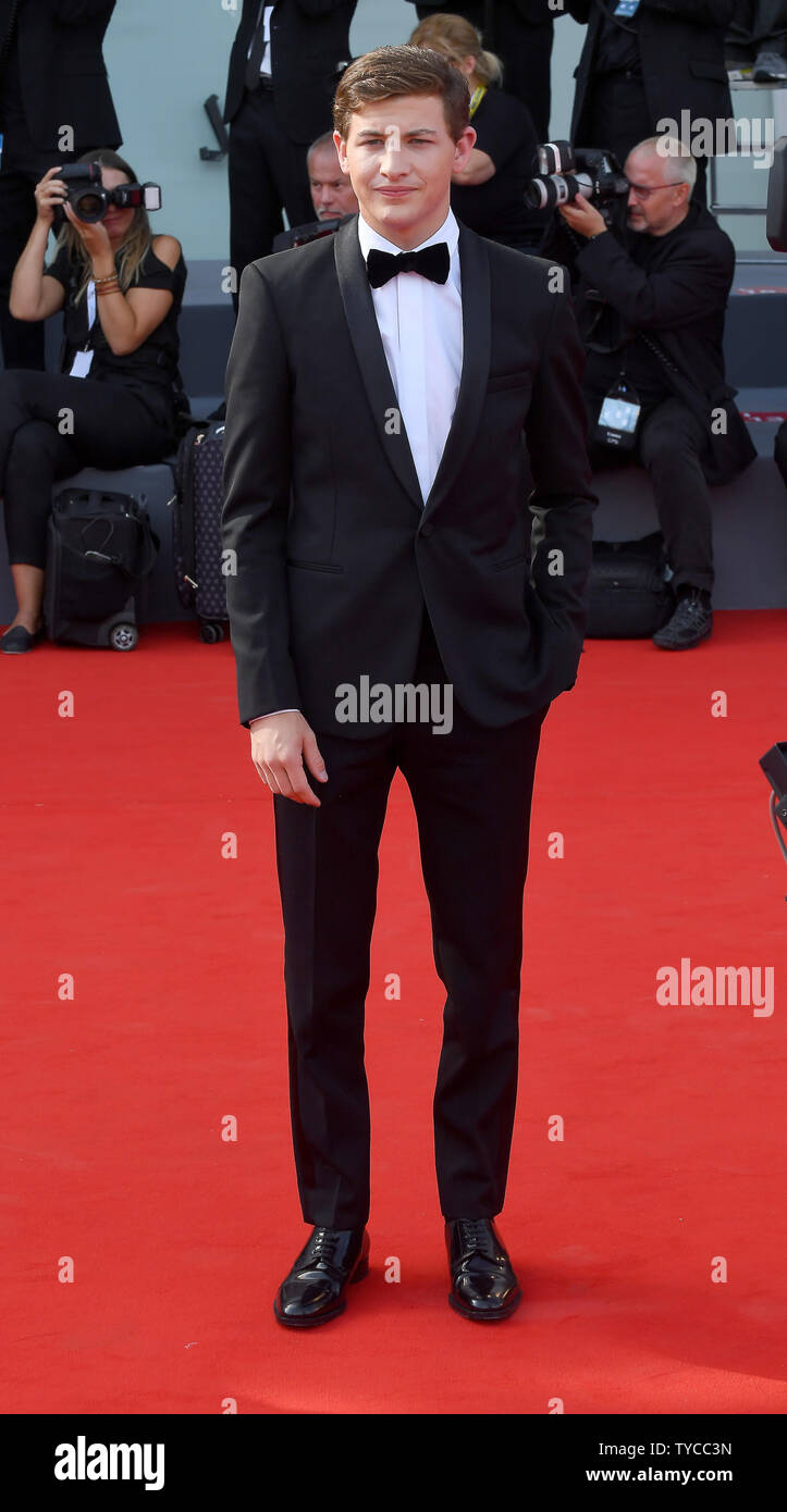 American actor Tye Sheridan attends the premiere for The Mountain ...