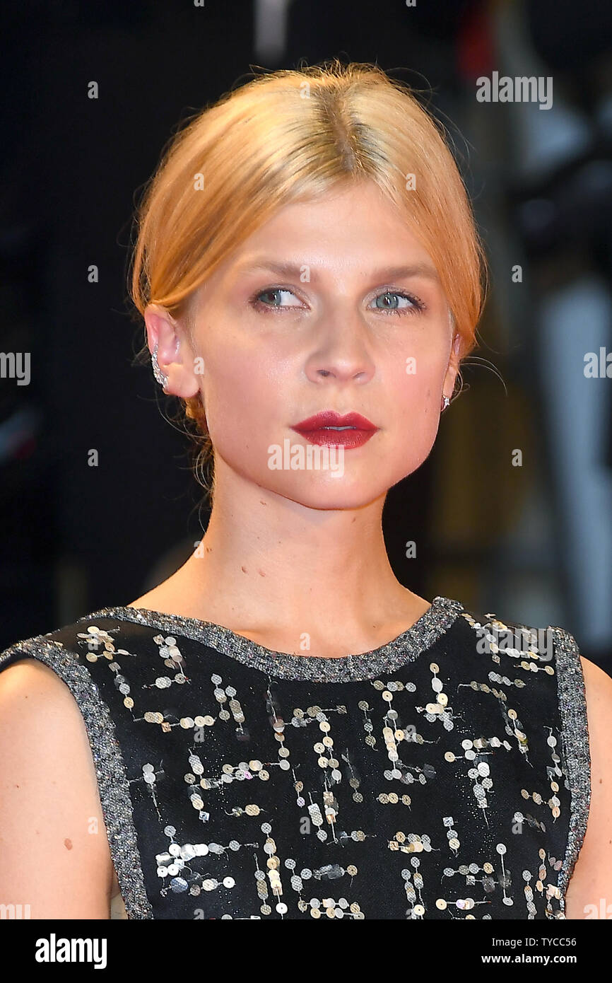 French actress Clemence Poesy attends the premiere for The Favourite ...