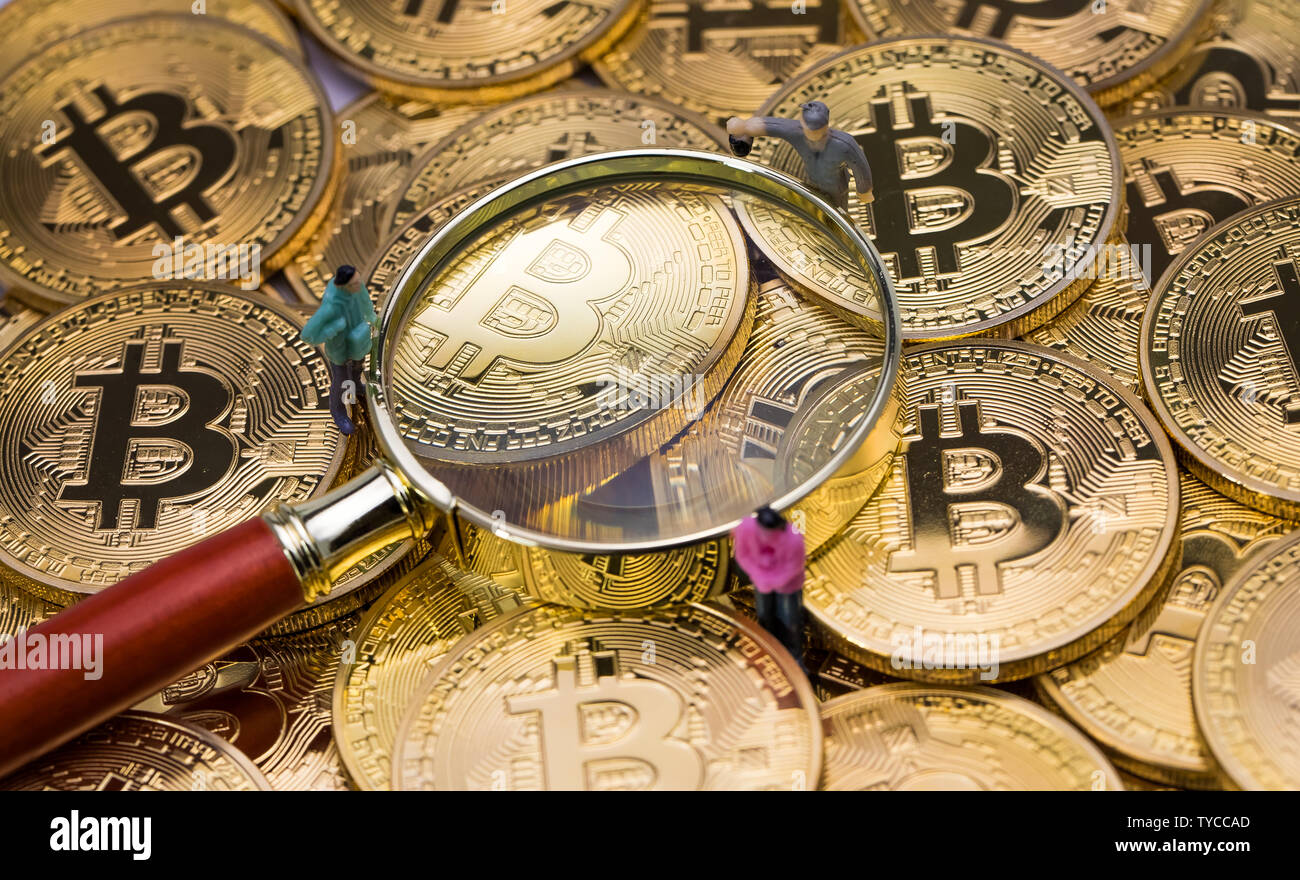 Bitcoin, block chain Stock Photo - Alamy