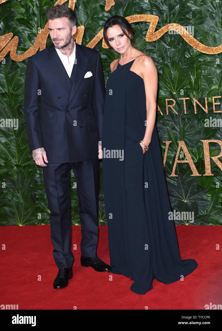 British model and former fotballer David Beckham and designer Victoria ...
