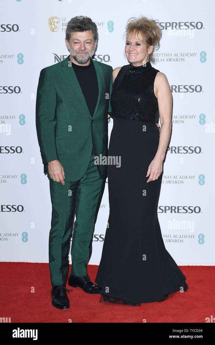 English actor Andy Serkis and his wife, actress Lorraine Ashbourne ...