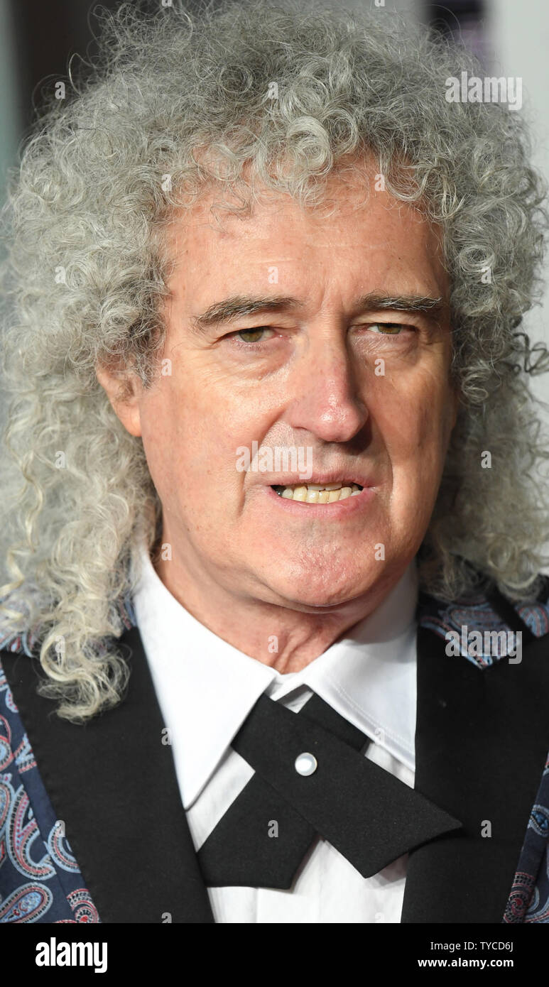 British musician Brian May attends the red carpet arrivals at the ...