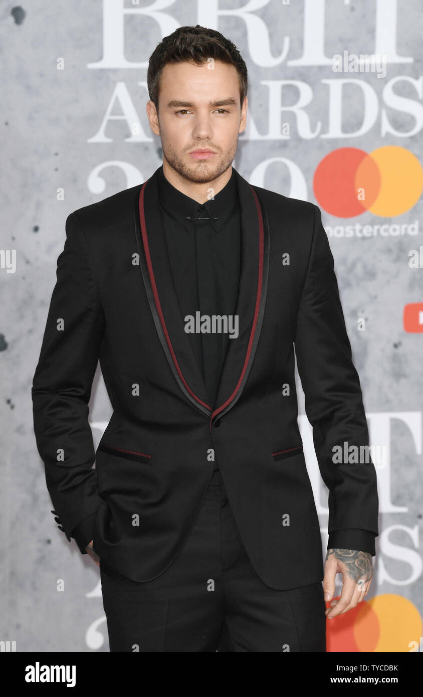 British singer Liam Payne from One Direction attends the Brit Awards at ...
