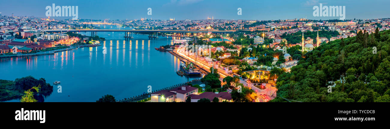 Night view of Istanbul, Turkey Stock Photo - Alamy