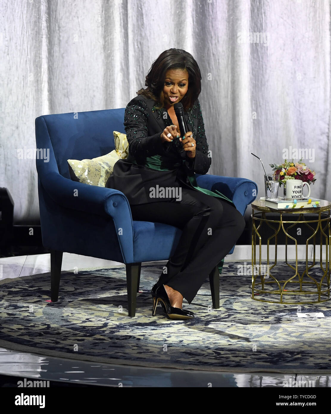 American lawyer/ writer Michelle Obama attends Becoming: An Intimate ...