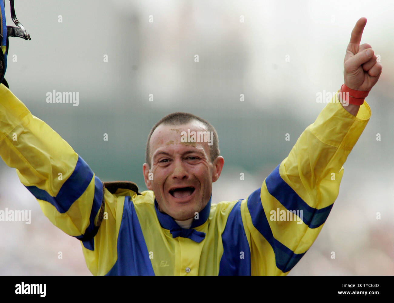 Jockey Calvin Borel, riding Street Sense celebrates winning the 133rd ...