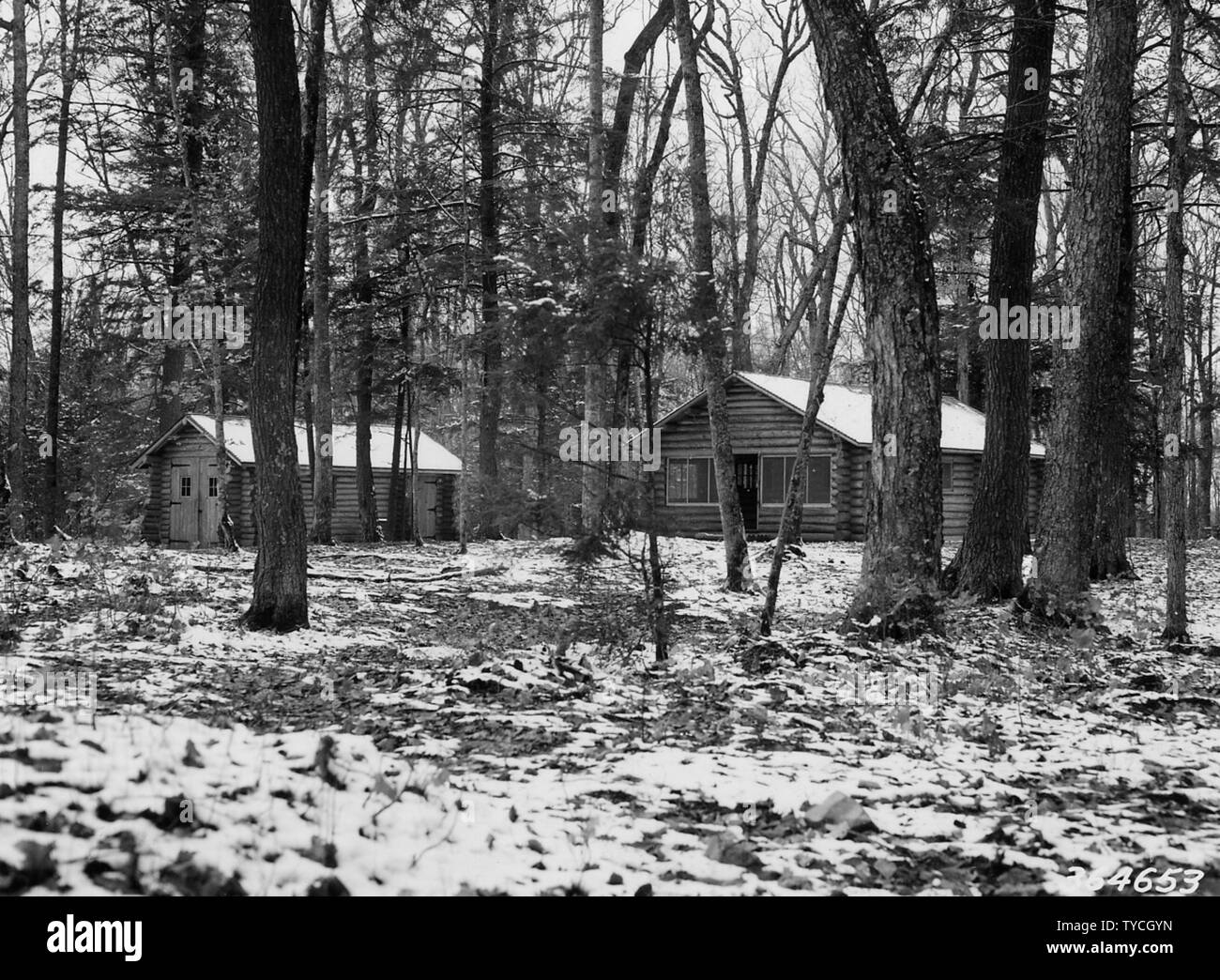 Photograph of Living Quarters and Garage at Imp Lake Tower; Scope and ...