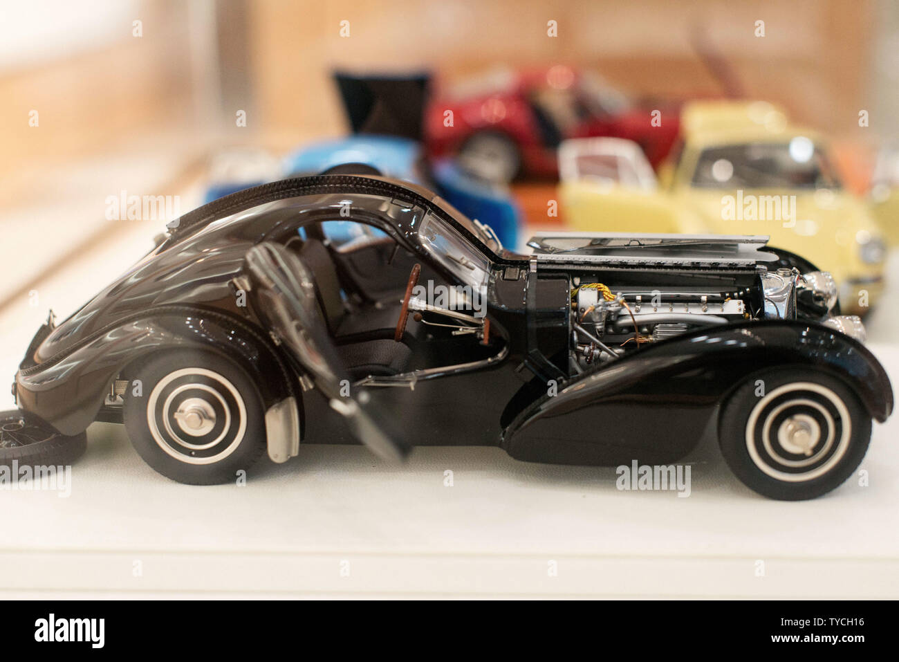 Car model Bugatti vintage car Stock Photo - Alamy