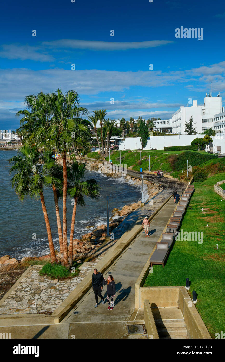 Promenade, Paphos, Zypern Stock Photo - Alamy