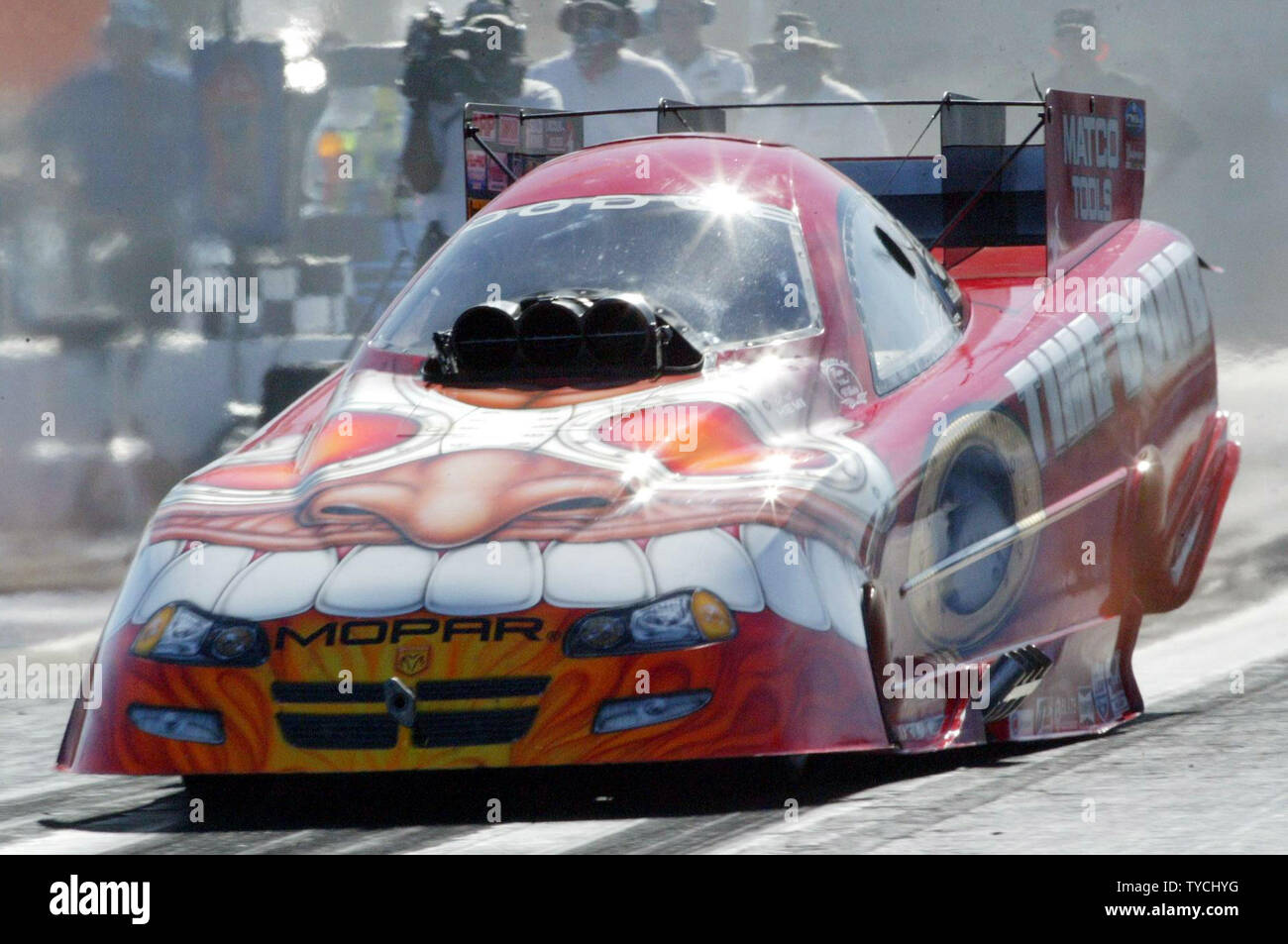 Whit Bazemore turns a 312 mph quarter during the NHRA Drag meet at Las ...