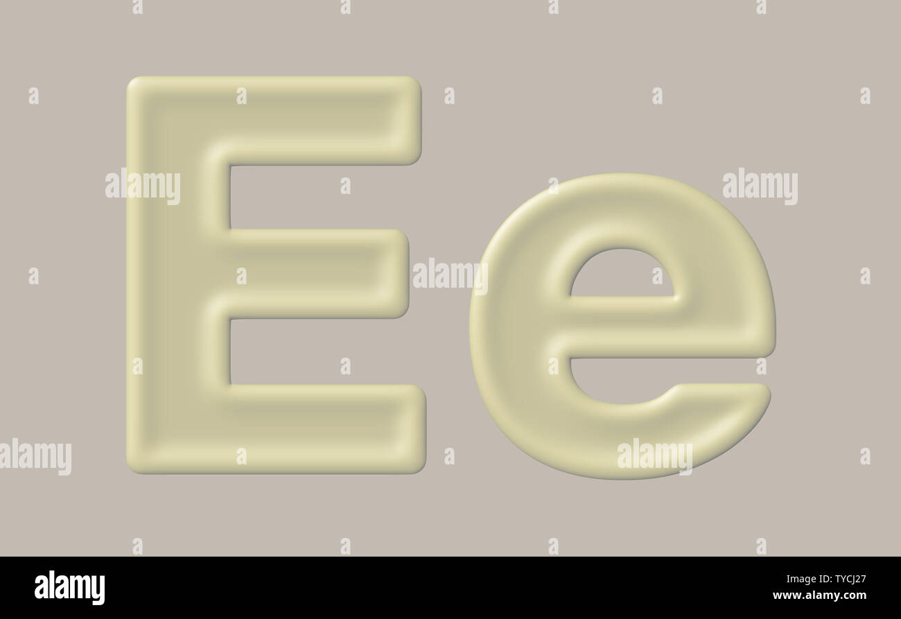 Letter E Lowercase High Resolution Stock Photography and Images - Alamy