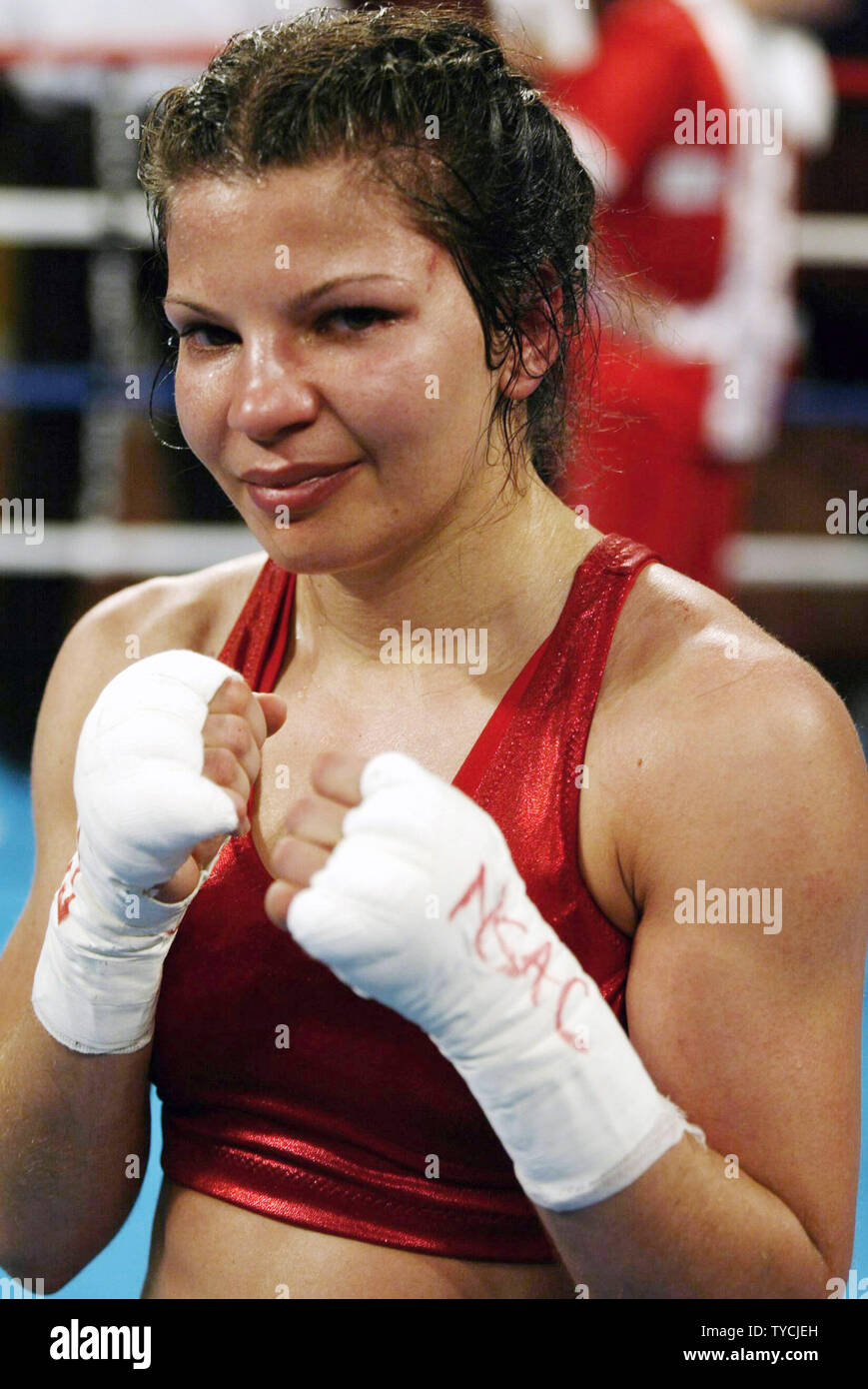 Straweight champion Via Zaganas of Las Vegas won a tough fought split ...