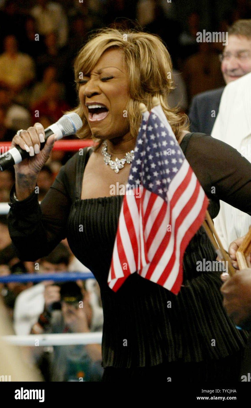 Patty La Belle sings the national anthem at the Jones-Tarver Light ...