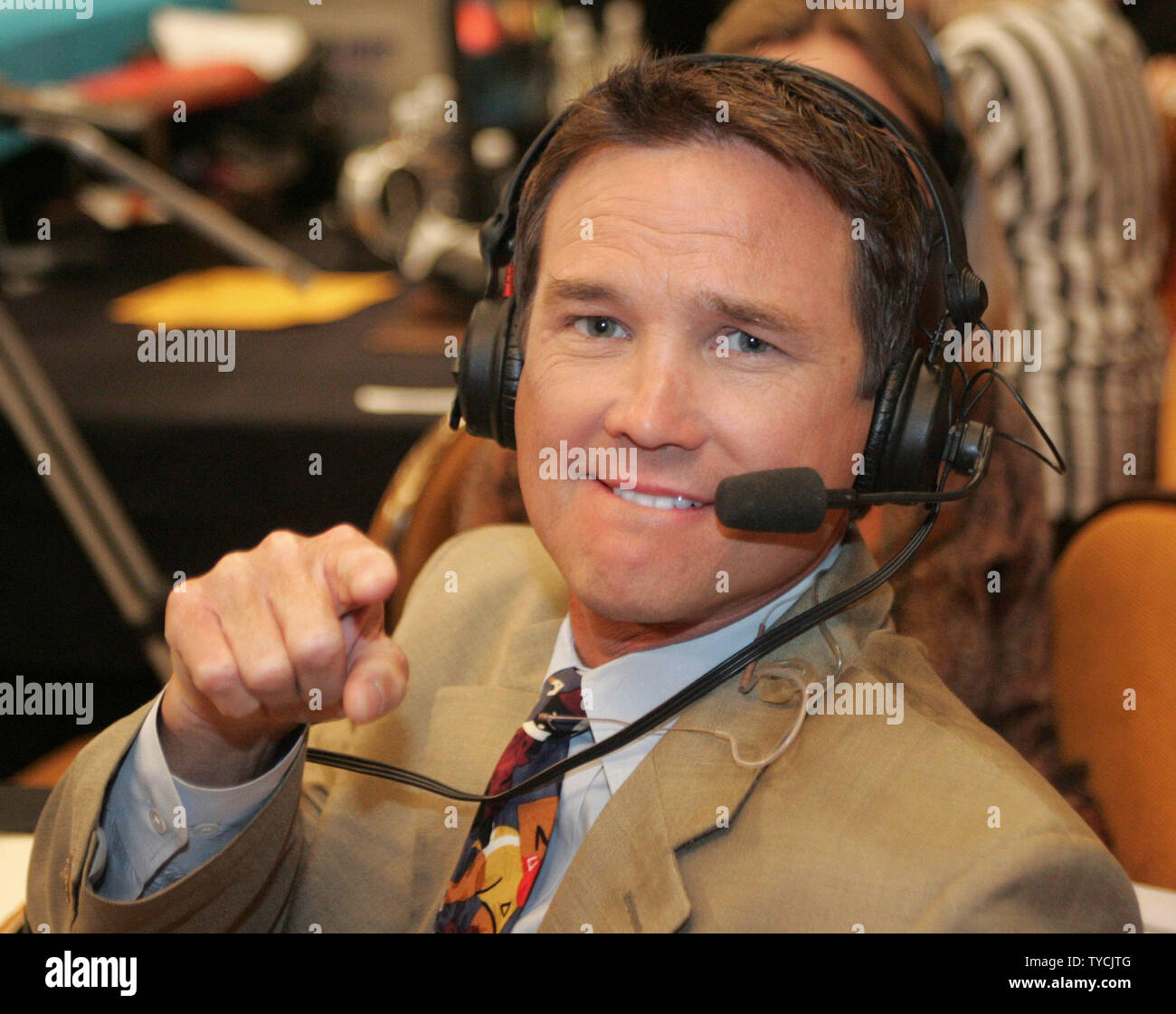 Fox Network sportscaster Sean O'Grady poses at the James Toney - Rydell ...