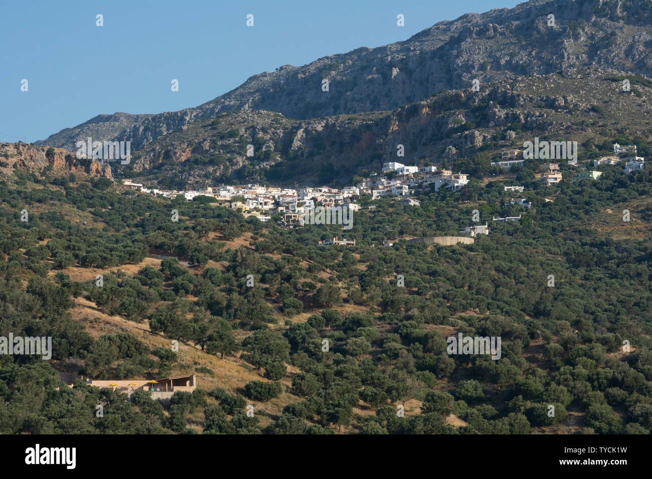 mountain village sellia, near plakias, sellia, plakias, crete, ionian ...