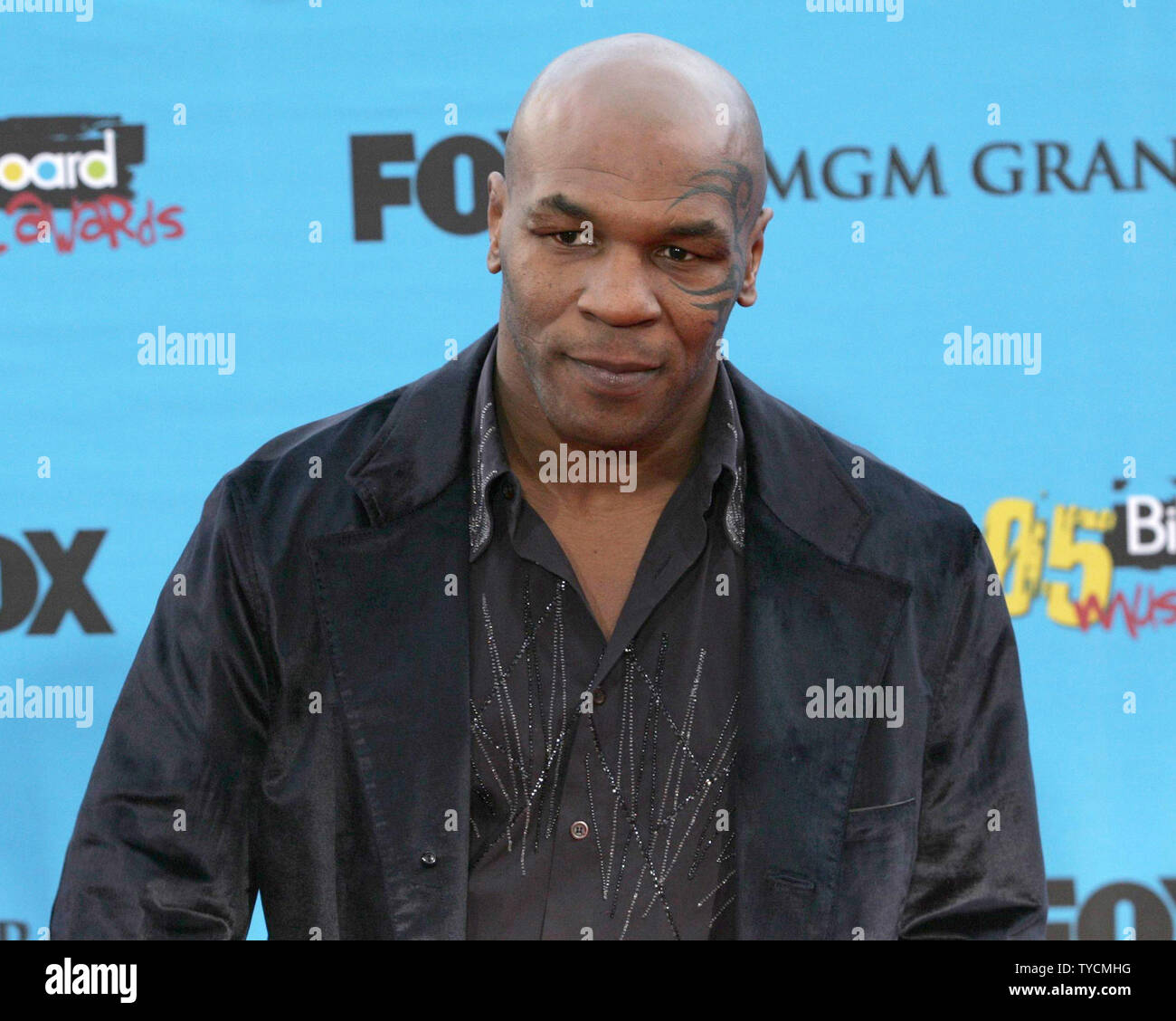 Iron Mike Tyson arrives at the 2005 Billboard Music Awards, held at the ...