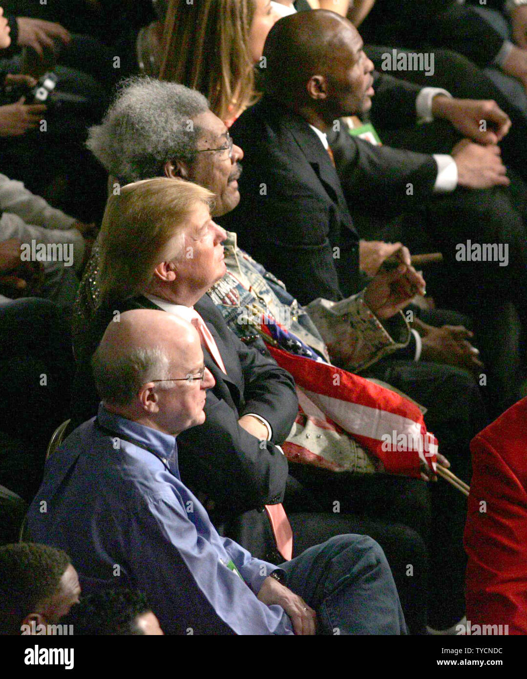 Attorney and manager Shelly Finkle, Donald Trump, Don King and former ...