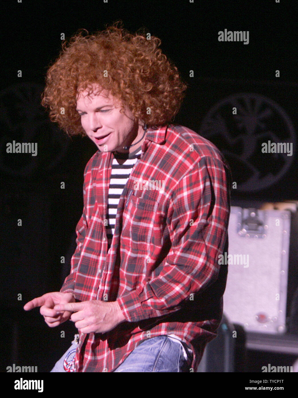 Carrot Top appears at the Luxor Resort and Casino in Las Vegas on March ...