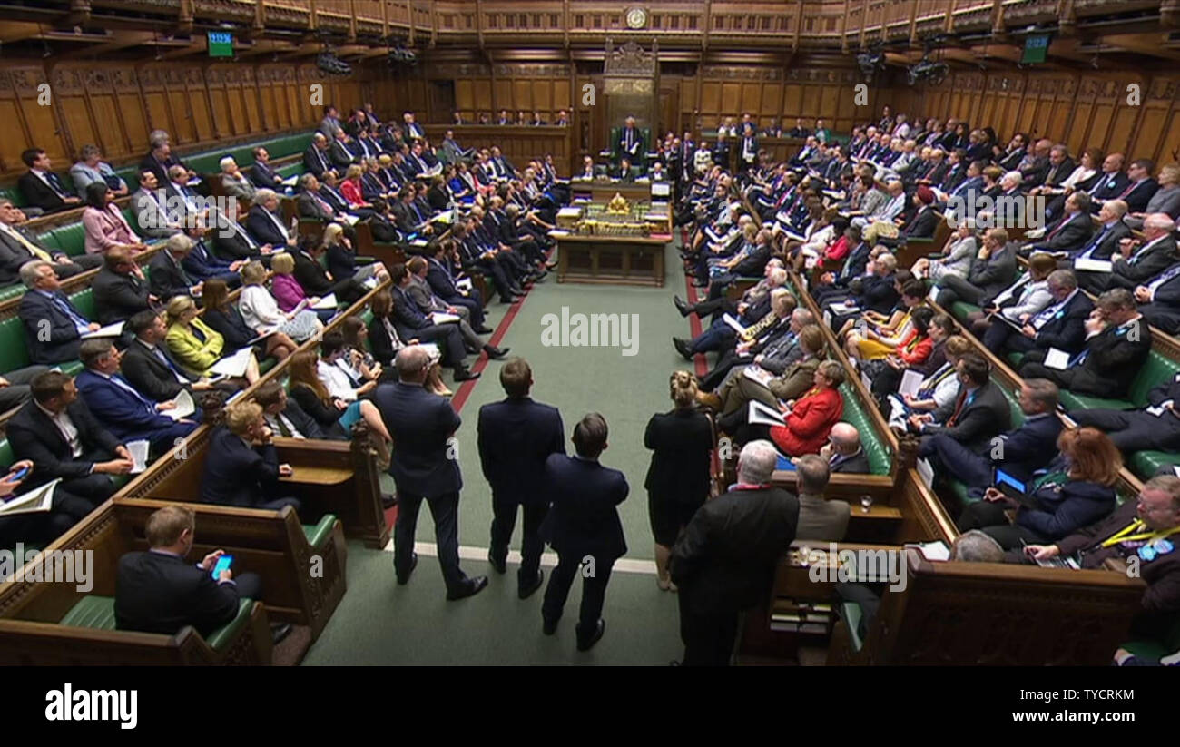 MPs during Prime Minister's Questions in the House of Commons, London ...