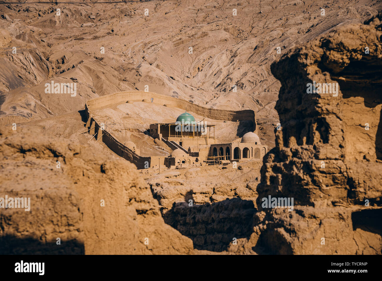 Thousand Buddha Cave in Tuyugou, Xinjiang Stock Photo - Alamy